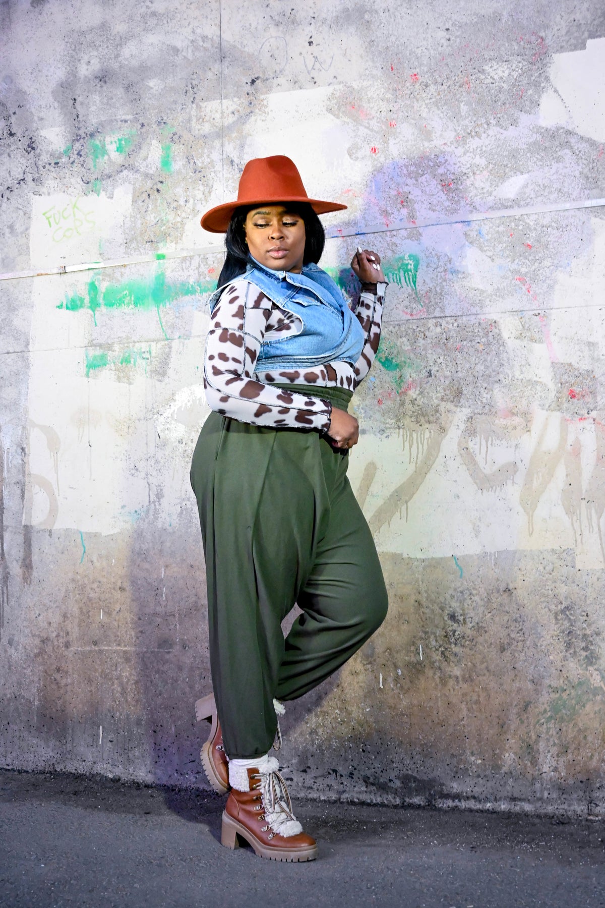 Moody Moo Mesh Crop Top | Capsule by Tonji